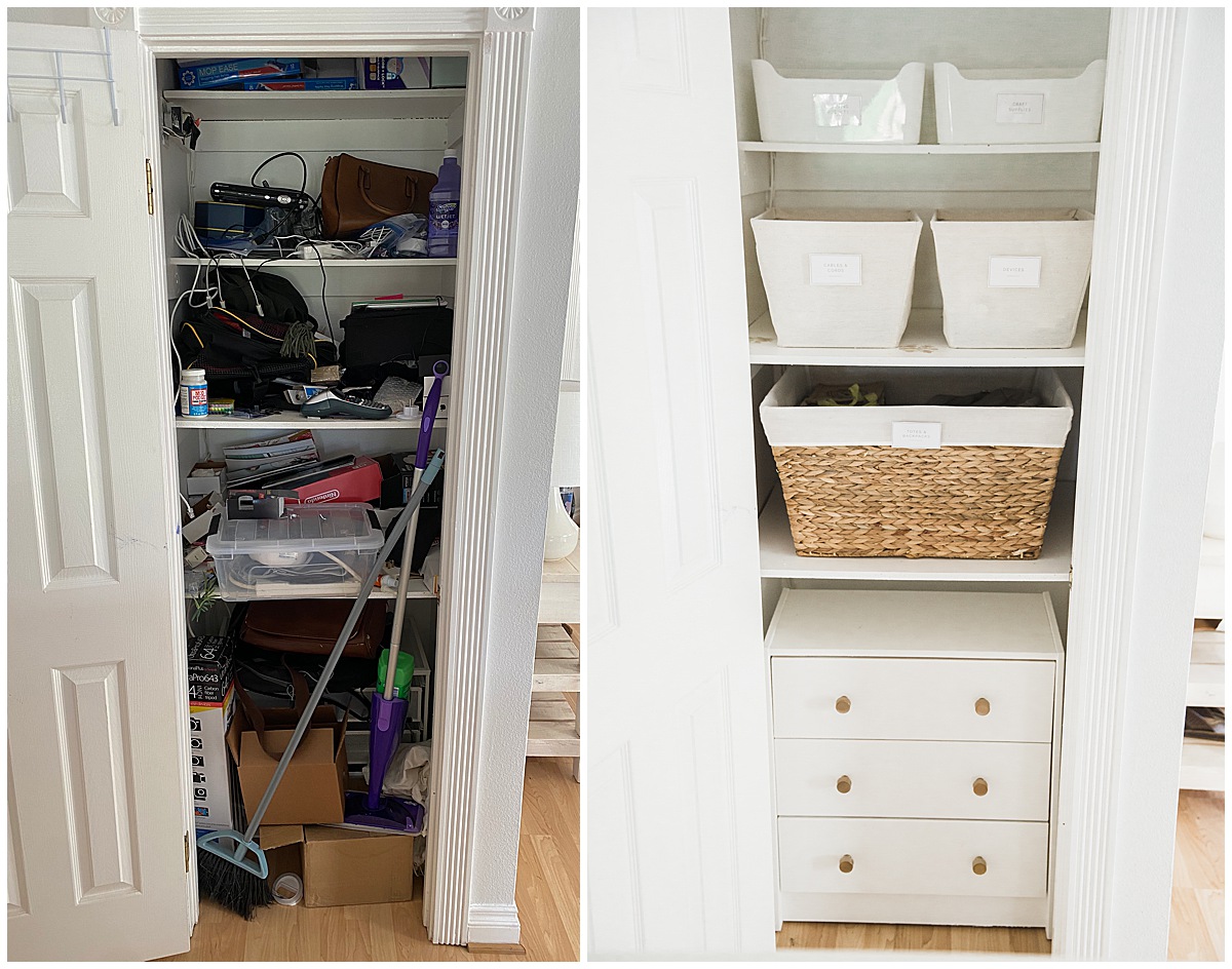 Organizing Our Hall Closet - Showit Blog